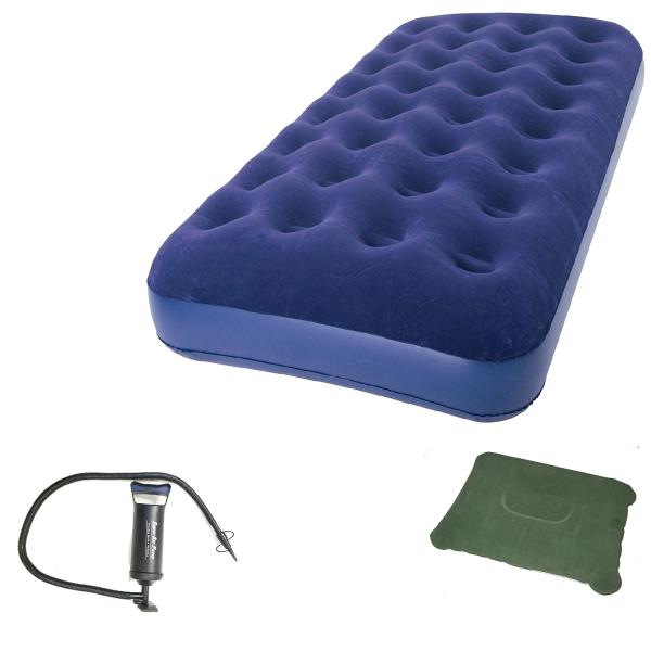商品名:  Zaltana Twin Size Air Mattress with Double Action Pump &amp; Inflatable Pillow Combo (AMN+AP3+PL1)ブランド: Zaltana商品サ...