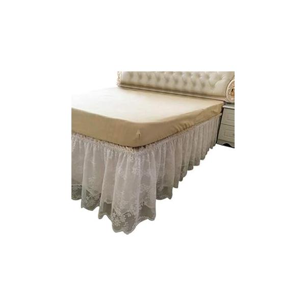 商品名: Adonis Pigou ラップアラウンドレースベッドスカートフリルベッドスカートダストカバーフリルベッドシーツケース Adonis Pigou Wrap-Around Lace Bed Skirt Ruffled Bedskir...