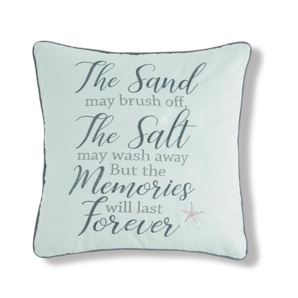 商品名: C&amp;F Home 45.7 cm x 45.7 cm Beach The Sand May Brush Off The Salt May Wash Away But The Memories Will Last Forev...