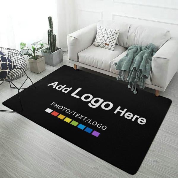 商品名:  Made in USA-Floor Rugs Mat Custom Rug with Logo//Text/Photo,Personalized Modern Carpet for Business Home Office In...