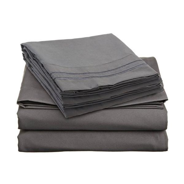 商品名: TOP スプリットキング ロイヤルコレクション 1900 エジプトコットン 竹品質 ベッドシーツセット ボックスシーツ1枚 36インチスプリットトップ付き キングフラット1枚 キングポケット2枚 シワなし TOP Split Ki...