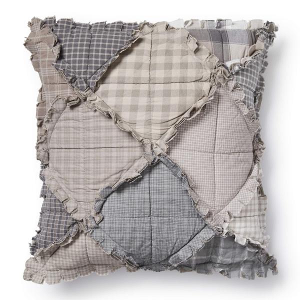 商品名: Donna Sharp スモーキーマウンテン コットンキルト装飾枕 正方形 15インチ x 15インチ Donna Sharp Contemporary Decorative Cotton Throw Pillow with Sm...
