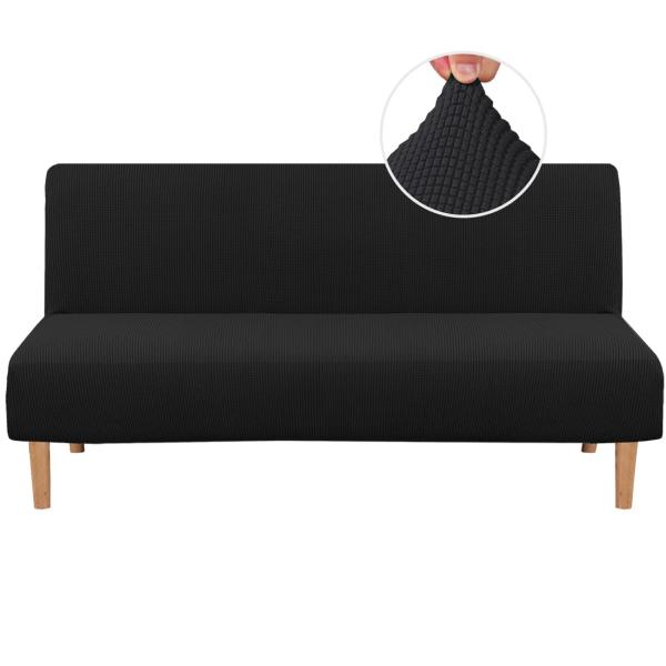 商品名: H.VERSAILTEX ストレッチ ソファー スリップカバー 1枚 ソファカバー ライクラ ジャカード スパンデックス ソファカバー 洗濯機洗い可 マルチカラー サイズ Futon ブラック PART-HVFUTON-BLACK...