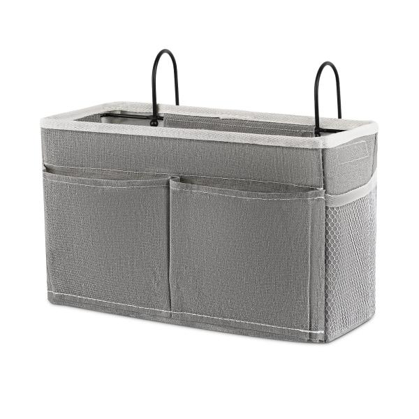 商品名: Retyion ベッドサイド ハンギングストレージバスケット ヘッドボード 二段ベッド 寮 部屋 オーガナイザー 収納用キャディ (ポケット付き グレー) Retyion Bedside Caddy Bedside Hanging...