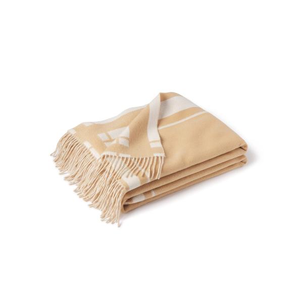 商品名: State Cashmere リバーシブル スロー ブランケット フリンジ付き メリノウール カシミア ソフト アクセント ホーム ベッドスプレッド ? 70 x 50インチ State Cashmere Reversible T...