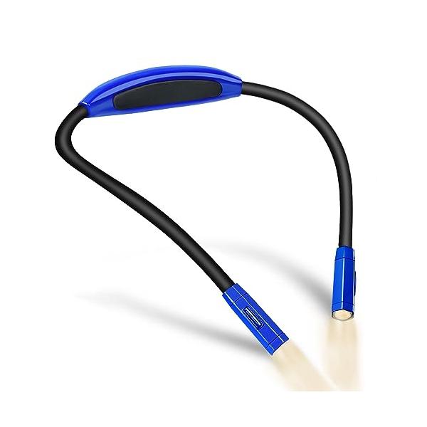 商品名: Vekkia 軽量ネック読書灯 - 3色 9つの明るさ 充電式 ハンズフリー ポータブル ベッド読書/編み物/裁縫/クラフトファンにアピールします Vekkia Lightweight Neck Reading Light - 3...