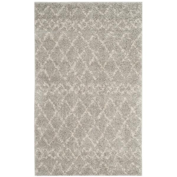 商品名:  SAFAVIEH Berber Shag Collection Accent Rug - 2'6" x 4', Light Grey &amp; Cream, Design, Non-Shedding &amp; Easy Ca...