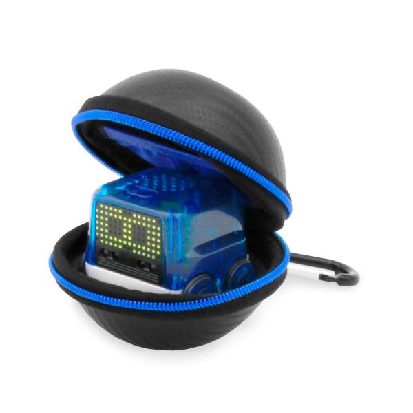 商品名: CASEMATIX トラベルケース Novie Robot インタラクティブスマートロボット対応 - 保護用ロボットおもちゃキャリーケース ハードシェル構造 メタルトラベルカラビナ付き (ブラック/ブルー) CASEMATIX T...