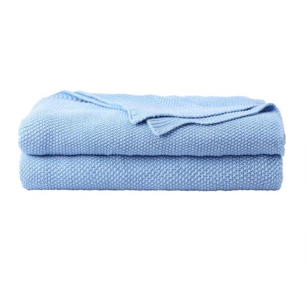 商品名:  PiccoCasa 100% Cotton Knit Throw Blanket,Solid Lightweight Decorative Throws and Blankets,Soft Knitted Throw Blank...