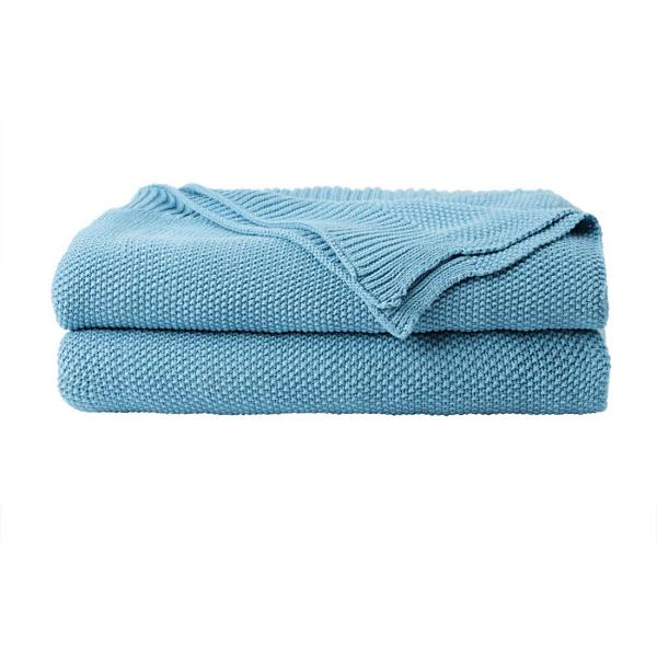 商品名:  PiccoCasa 100% Cotton Knit Throw Blanket,Solid Lightweight Decorative Throws and Blankets,Soft Knitted Throw Blank...