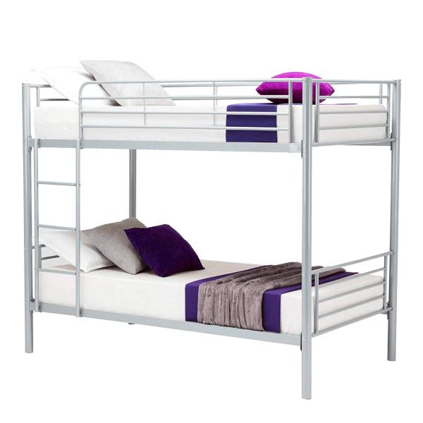 商品名:  JOYBASE Metal Bunk Bed Twin Over Twin - with Removable Ladder and Guard Rail - Space Saving Design, Greyブランド: JOYB...