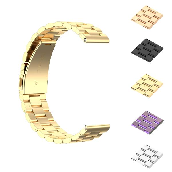 商品名: クラシックステンレススチールメタルウォッチバンド For Huami Amazfit GTR 42mm スマートウォッチ対応 純正メタル交換用 20mm スポーツリストストラップブレスレット 調整ツール付き (ゴールド) Clas...