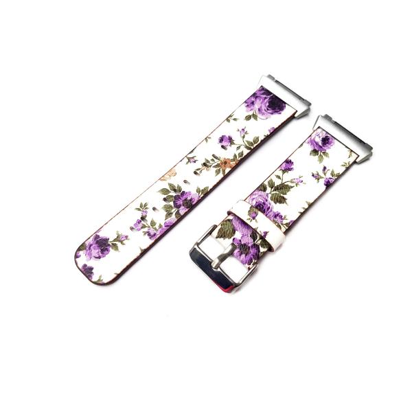 商品名:  Floral FL-4 Purple Roses Band Compatible with Fitbit Ionic Smartwatch Elegant Soft Leather Strap Bracelet (3. Gold...