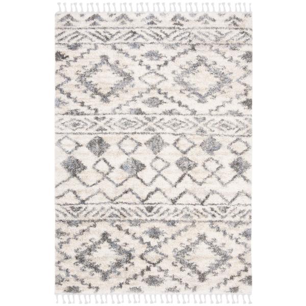 商品名:  SAFAVIEH Berber Fringe Shag Collection Accent Rug - 2' x 4', Cream &amp; Navy, Design, Non-Shedding &amp; Easy Car...