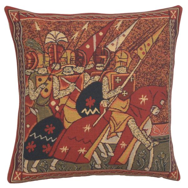 商品名:  Godfroid Belgian Woven Cushion Cover - 16 x 16" Hand Finished Square Pillow for Living Room - Decorative Throw Acc...
