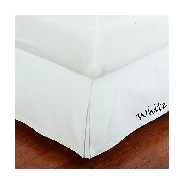 商品名:  Axia Linen &amp; things Premium Hotal Quality 1 Piece Bed Skirt 12 Inch 100% Egyptian Cotton 600 Thread Count Both...