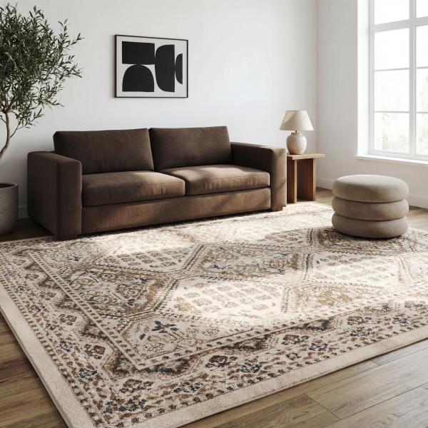 商品名: nuLOOM 3x5 Becca トラディショナルタイルエリア ラグ ベージュ 色あせた移行デザイン 防汚 寝室 ダイニング リビング 廊下 オフィス キッチン 玄関用 nuLOOM 3x5 Becca Traditional T...