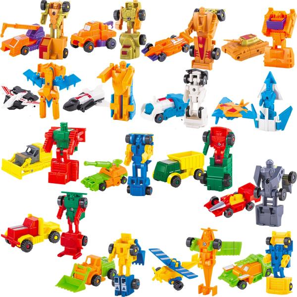 商品名: SCKTYZS モーフィングロボット 組み立ておもちゃ 車 ミニプルバック車両 16個セット アクションフィギュア パーティー用品 誕生日記念品 デコレーションキット 幼児 子供 男の子 賞品 イースターギフト SCKTYZS M...