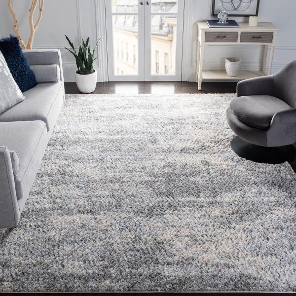 商品名:  SAFAVIEH Berber Shag Collection Area Rug - 2' Square, Grey Blue &amp; Cream, Non-Shedding &amp; Easy to Clean, Ide...