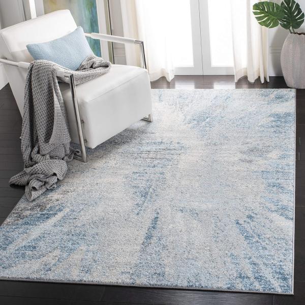 商品名:  SAFAVIEH Area Rug 3x5 - Tulum Collection - Grey &amp; Blue, Modern Abstract Design, Non-Shedding &amp; Easy to Cle...