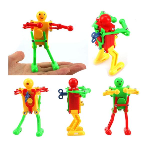 商品名:  5 Pcs Funny Spring Wind-up Dancing Walking Robot Toy for Kids, Robot Playset for Kids Role Playing, Robots Theme P...