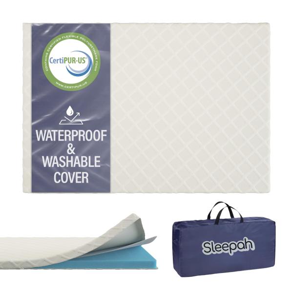 商品名: Sleepah Pack and Play Mattress Pad Portable Memory Foam; Double-Sided (Firm for Babies, Soft for Toddlers) Portable...