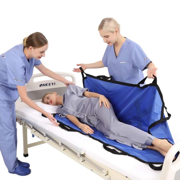 商品名:  ZHEEYI Bed Positioning Pad with Reinforced Handles 55" x 36" Lifting Turning Patient Sheet Transfer Blanket for Ca...