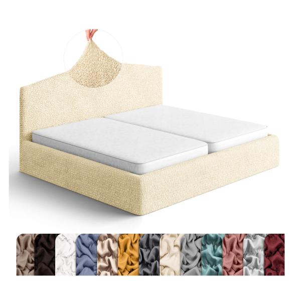 商品名: PAULATO BY GA.I.CO. ベッドヘッドボード&amp;フレームカバー - ヘッドボードカバー - ソフトポリエステル生地カバー - 1ピース フォームフィット ストレッチ家具スリップカバー - マイクロファイバーコレ...