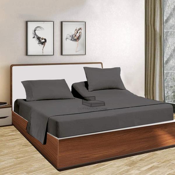 商品名: スプリットヘッドフレックスキングシーツセット 調節可能なベッド用 スプリットヘッドベッドシーツセット キングスプリットダウン 34インチ トップから100%コットンシーツ 600スレッドカウント スプリットヘッドシーツ ダークグレ...