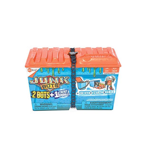 商品名: HEXBUG JUNKBOTS - Alley Dumpster Kit - Surprise Alien-Powered Construction Figures for Ages 5+, 24+ Pieces HEXBUG J...