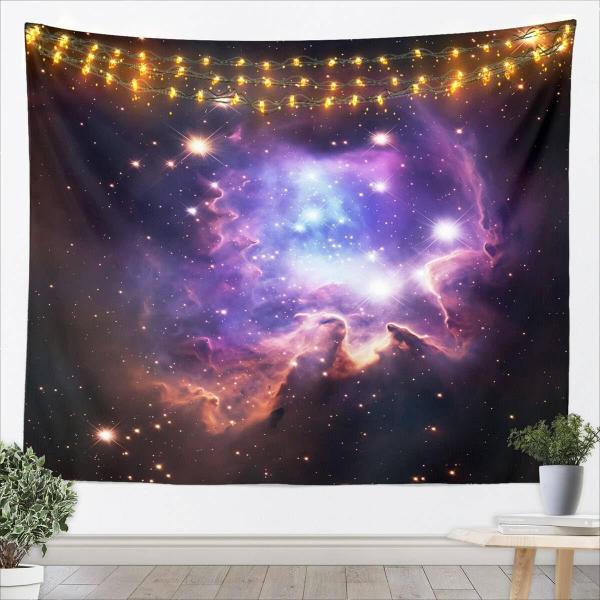 商品名:  Erosebridal Nebula Tapestries Purple Galaxy Wall Hangings Trippy Mysterious Universe Outer Space Solar System Tape...