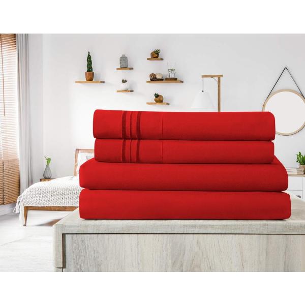 商品名:  Elif Twin Size Bed Sheets Set - Brushed Microfiber, Super Soft Easy Care 3-Piece Bed Sheet Set with 14-Inch Deep P...