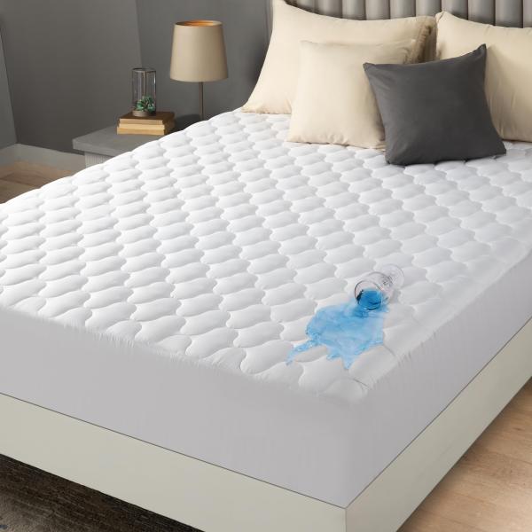 商品名: Utopia Bedding Quilted Fitted Waterproof Queen Mattress Protector, Mattress Pad Stretches up to 16 Inches Deep, Ela...