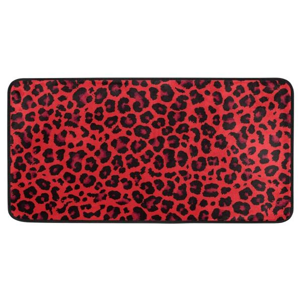 商品名:  Red Leopard Print Cheetah Kitchen Mat Rugs Cushioned Chef Soft Non-Slip Floor Mats Washable Doormat Bathroom Runne...