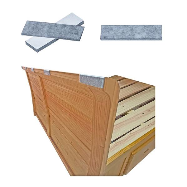 商品名: Aneaseit 32ピース 防振 防音パッド ベッドフレーム用 きしむ音なし 壁を衝撃から守る ベッドサイド 揺れ防止ツール ベッドキャビネット ソファ用 取り付け簡単 (3.5インチ x 1.1インチ x 0.2インチ) An...