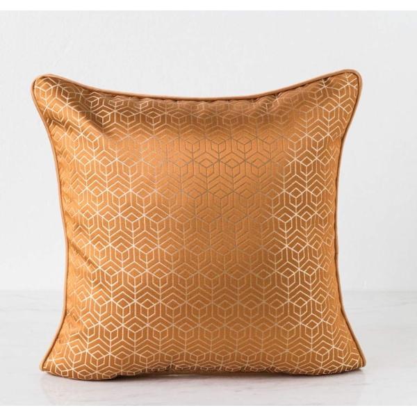 商品名:  Luxury European Silk Decorative Pillow Case for Sofa Bed Couch 18x18 Geometric (Orange)ブランド: Generic商品サイズ: 18" x 1...