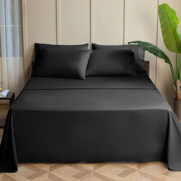 商品名:  SONORO KATE Bed Sheet Set Super Soft Microfiber 1700 Thread Count Luxury Egyptian Sheets 16-Inch Deep Pocket，Wrink...