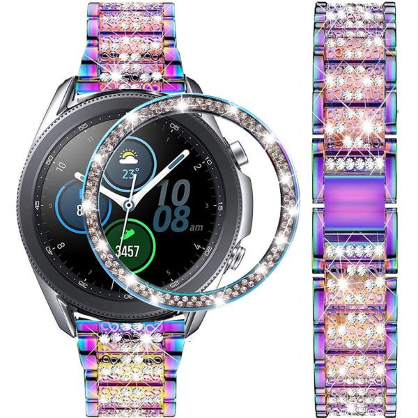 商品名:  DEALELE Bands Compatible with Samsung Galaxy Watch 3 (41mm), 20mm Bling Diamond Stainless Steel Metal Bracelet wit...