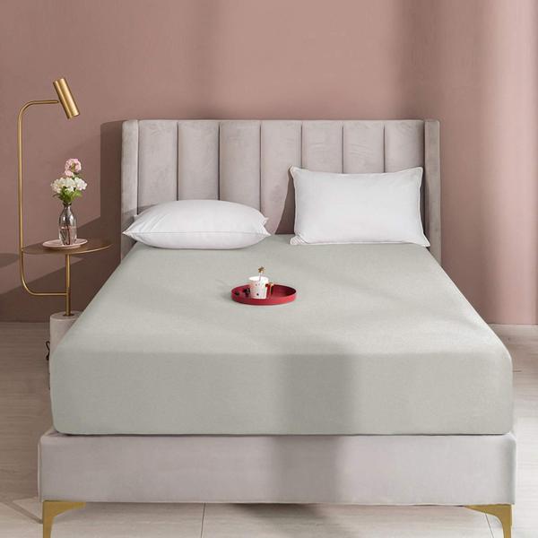 商品名:  1 PC Fitted Sheet 100% Combed Cotton 600 Thread Count Premium Quality Long Staple Cotton Yarns Ultra Soft Breathab...