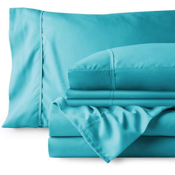 商品名:  4 PC Top Split Head Bed Sheet Set 100% Cotton 600 Thread Counts Split Down 34" from The Top Premium Split Sheet Se...