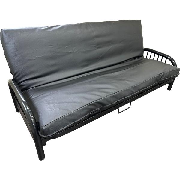 商品名:  D&amp;D Futon Furniture Leather Look Vinyl Futon Covers, Mattress Protector, Bed Slipcovers (Black, Full Size 6x54...
