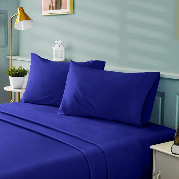 商品名:  4 PC Premium Bed Sheet Set-800 TC 100% Cotton Provide Extra Softness and Comfort 4 Way Stretch Fit Mattress 12" DP...