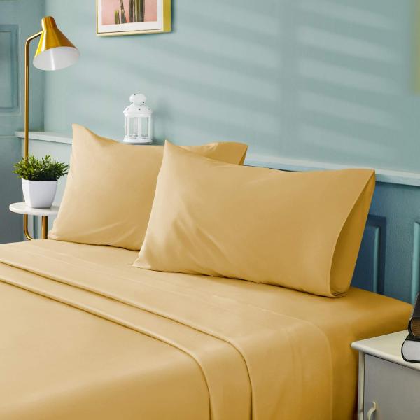 商品名:  4 PC Premium Bed Sheet Set-800 TC 100% Cotton Provide Extra Softness and Comfort 4 Way Stretch Fit Mattress 12" DP...