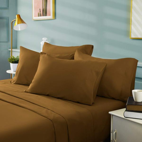 商品名:  4 PC Premium Bed Sheet Set-800 TC 100% Cotton Provide Extra Softness and Comfort 4 Way Stretch Fit Mattress 21" DP...