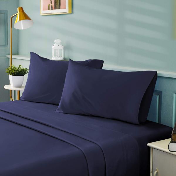 商品名:  4 PC Premium Bed Sheet Set-800 TC 100% Cotton Provide Extra Softness and Comfort 4 Way Stretch Fit Mattress 12" DP...