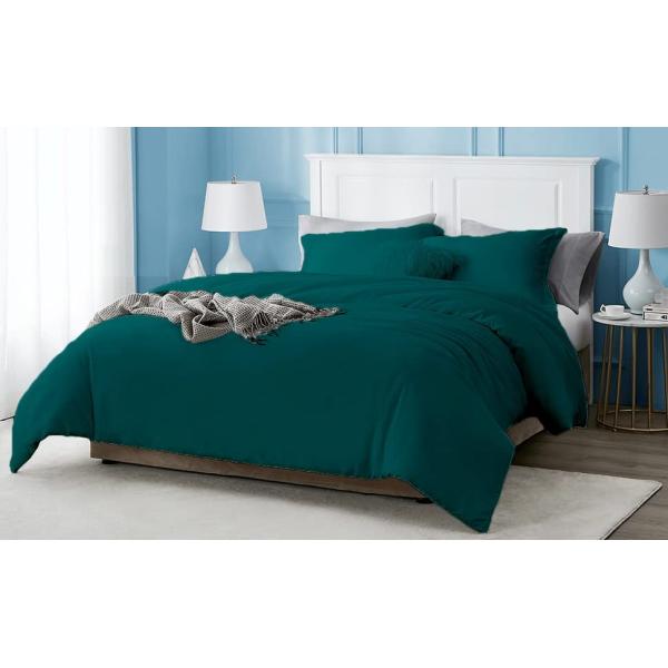 商品名:  CHESS BED 3-Piece Duvet Cover Set with Hidden Zipper Closure &amp; Corner Ties 600-TC Ultra Soft Pillow Shams Egyp...