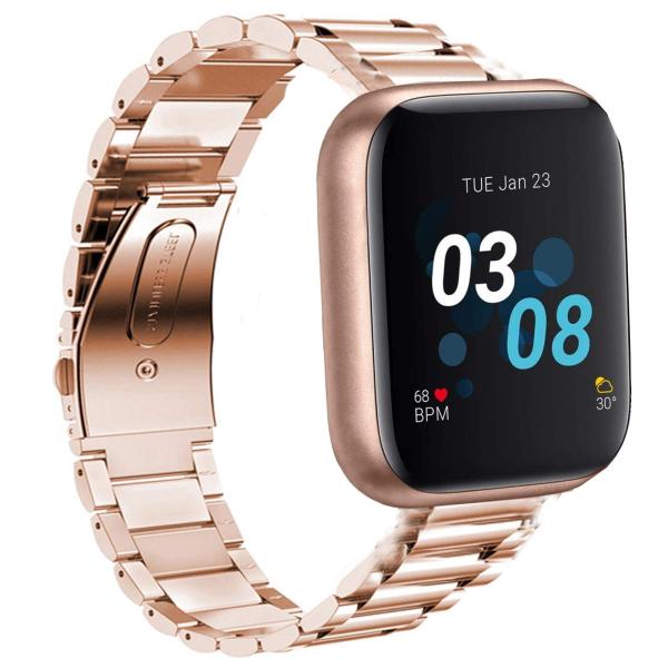 商品名: YOUkei iTouch Air 3用バンド ステンレススチールメタル交換用ストラップブレスレット iTouch Air 3 40mm / IOWODO R3Proストラップ/Popglory P22/Donertonスマートウ...