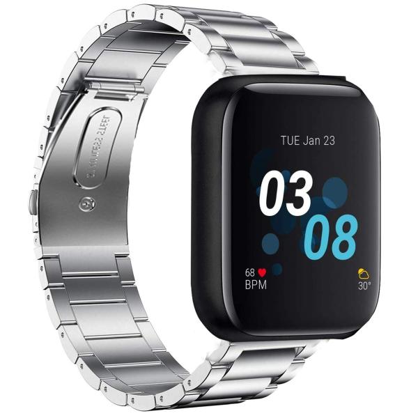 商品名: iTouch Air 3 40nmバンドに対応 ステンレススチールメタル交換用ストラップブレスレット iTouch Air 3 40mm / IOWODO R3Proストラップ/ Popglory P22 / Donertonスマ...