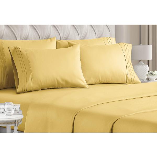 商品名:  STAR DECOR 4 Piece Premium Quality Bed Sheet Set Luxurious &amp; Soft Long Staple, 550 TC 100% Egyptain Cotton Pat...