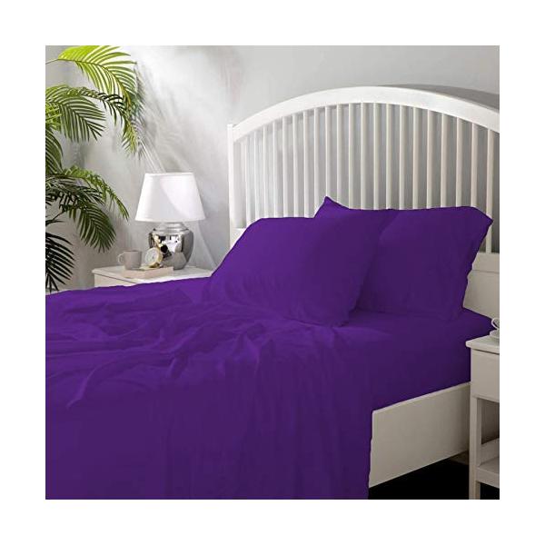 商品名:  STAR DECOR 4 Piece Premium Quality Bed Sheet Set Luxurious &amp; Soft Long Staple, 550 TC 100% Egyptain Cotton Pat...